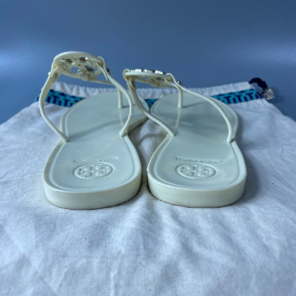 Tory Burch Jelly Flip-Flop Gold Logo Miller Sandals, … - Gem